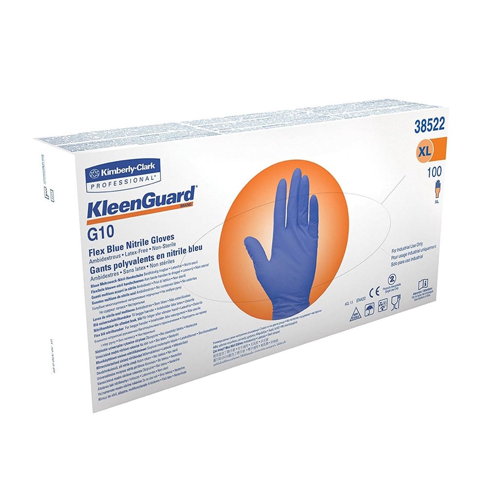 KLEENGUARD G10 Flex Blue Nitrile Glove – XL 1 boxes x 100pcs – Rivershop